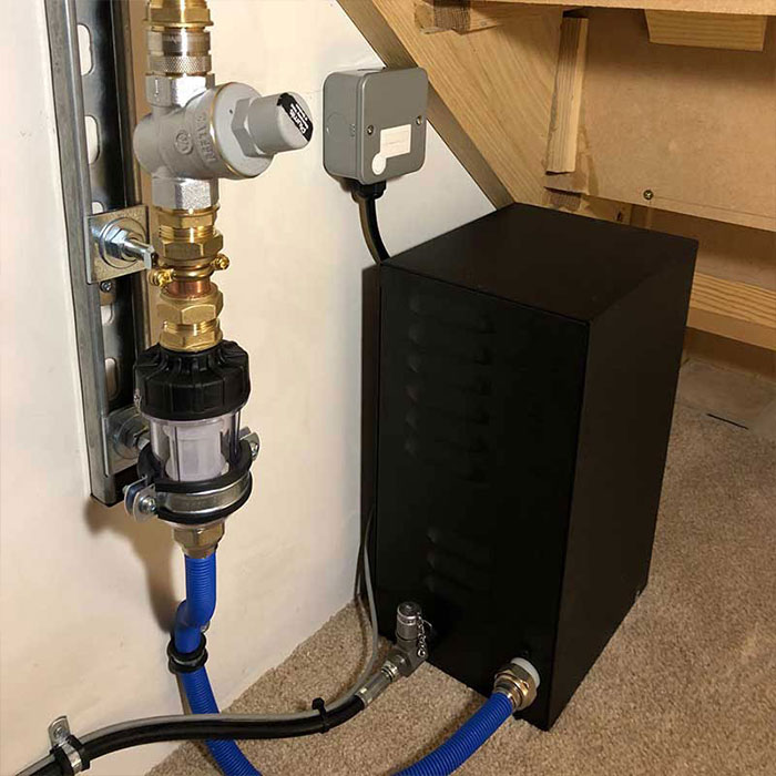 Automist retrofittable fire suppression manufactured by Plumis